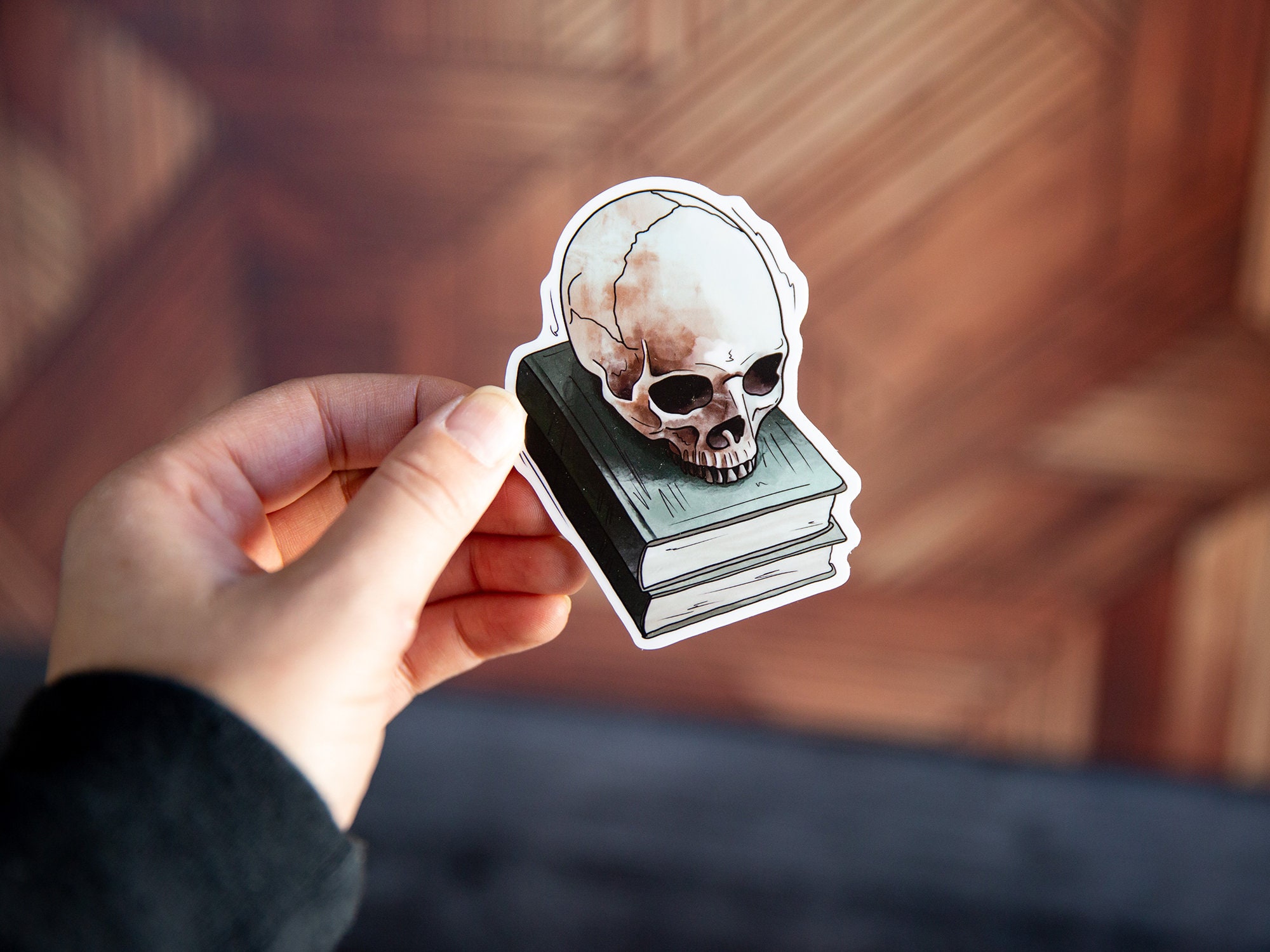 Skull Sticker Art Skull Decor Halloween Stickers Vinyl | Etsy