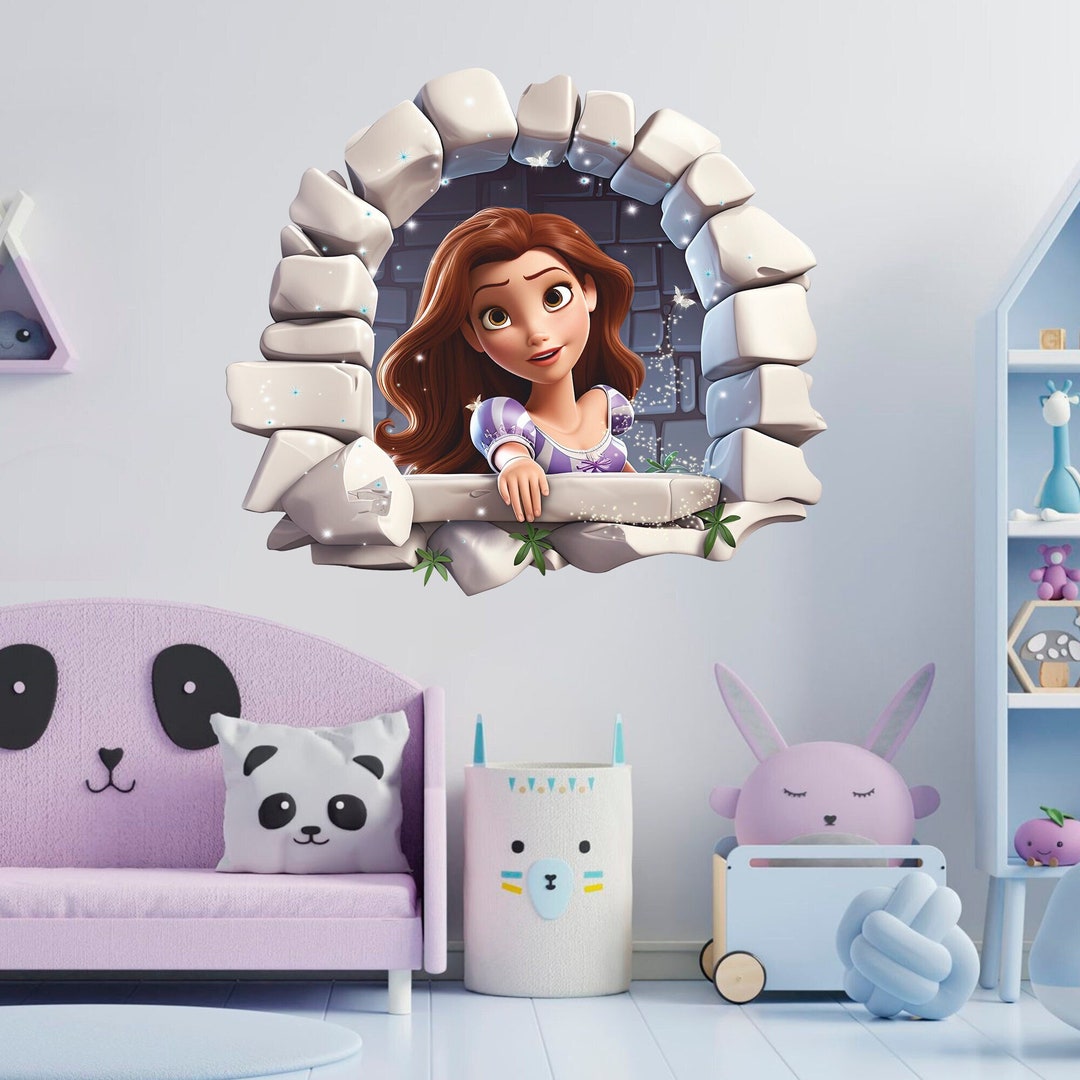 Princess Wall Decal, Fairy Tale Wall Sticker, Wall Tattoo, Wall Art ...