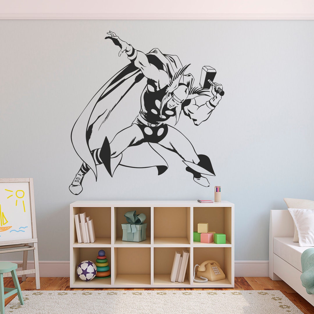 Superhero Wall Decal, Hero Wall Sticker, Comic Strip, Wall Tattoo, Wall ...