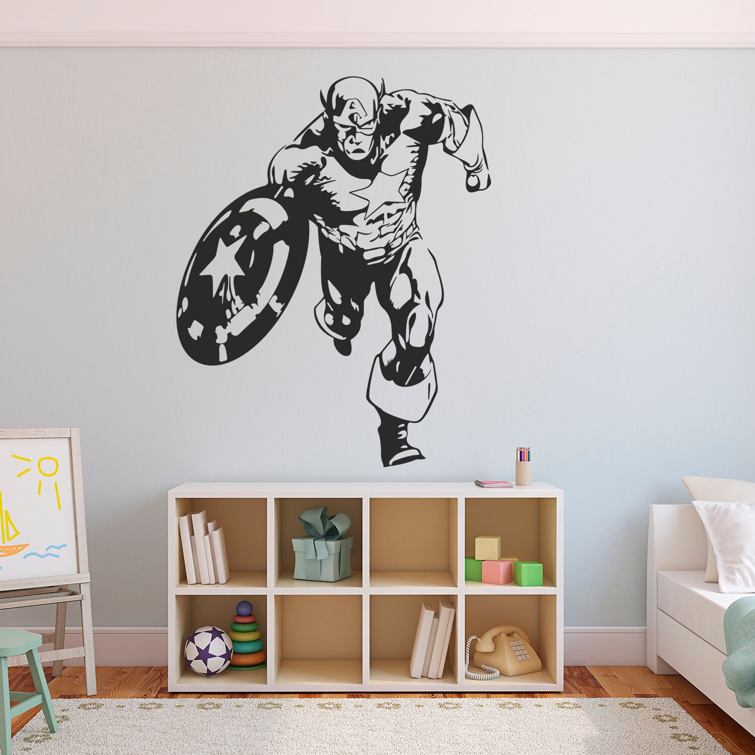 Superhero Wall Decal Hero Wall Sticker Comic Strip - Etsy