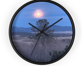 Full Moon Wall Clock - Etsy