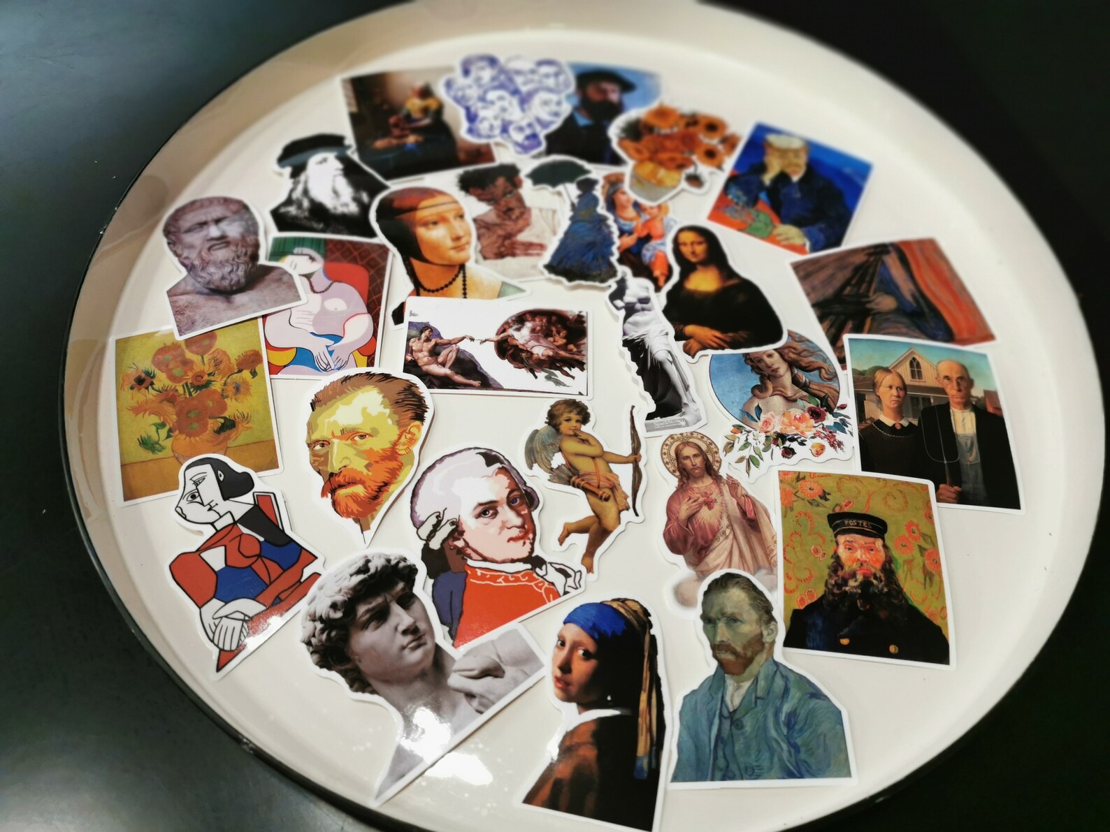 Famous Art Collection Stickers | World Famous Art, Classical Oil Paint ...
