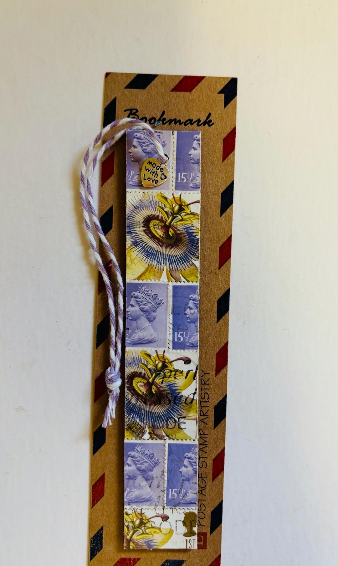 GB Postage Stamps Bookmark/vintage Postage Stamps 25 X 140mm Bookmark ...