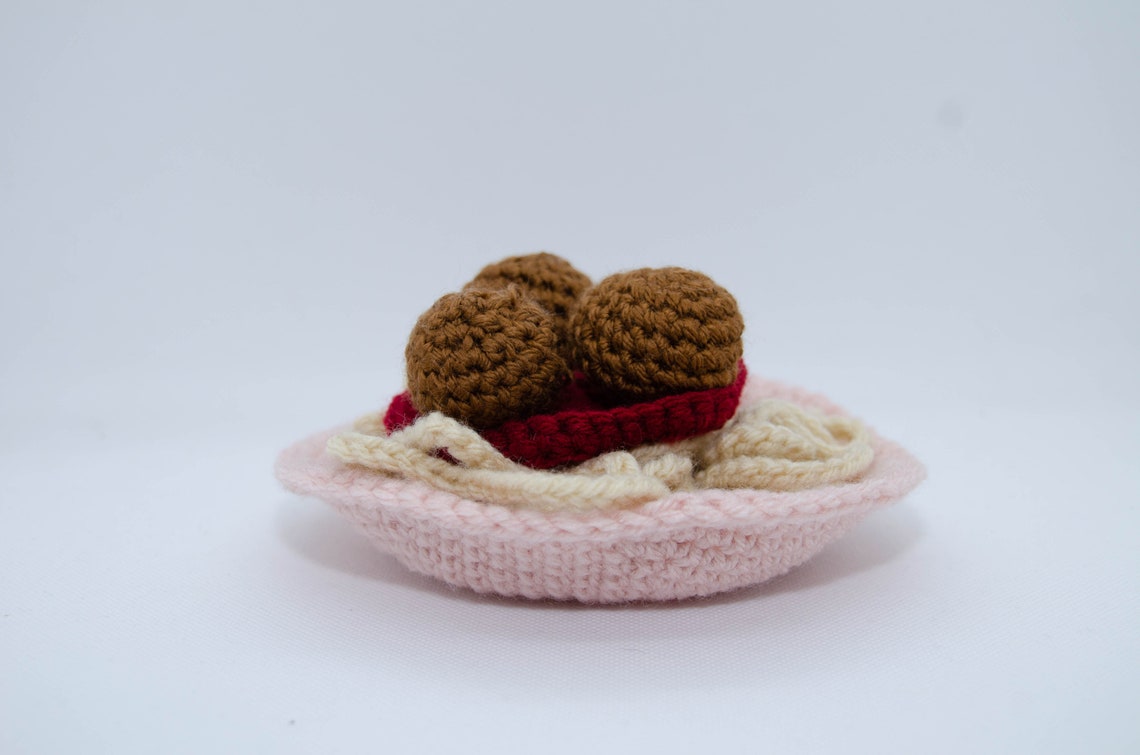 Crochet Spaghetti Custom Delicious Pasta Amigurumi Cute Yarn - Etsy