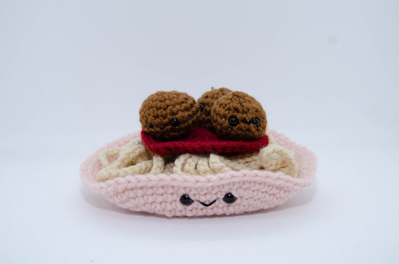 Crochet Spaghetti - Custom Delicious Pasta Amigurumi Cute Yarn Italian ...