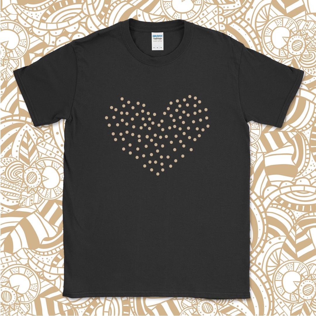 Camiseta de corazón para mujer / Camiseta boho de corazón / Camiseta ...