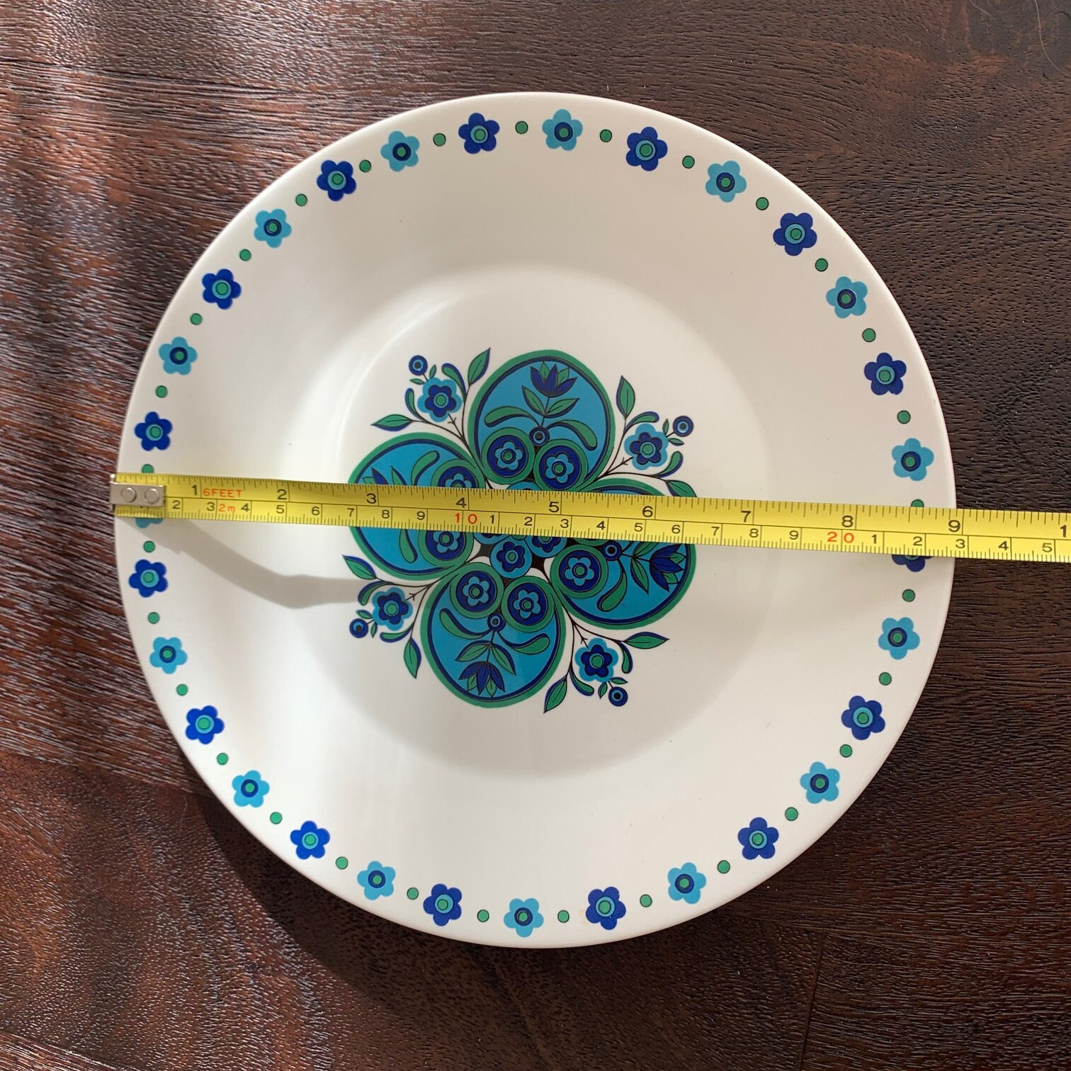 Vintage Meakin Studio Impact Plate Blue Floral Patern Plate English ...