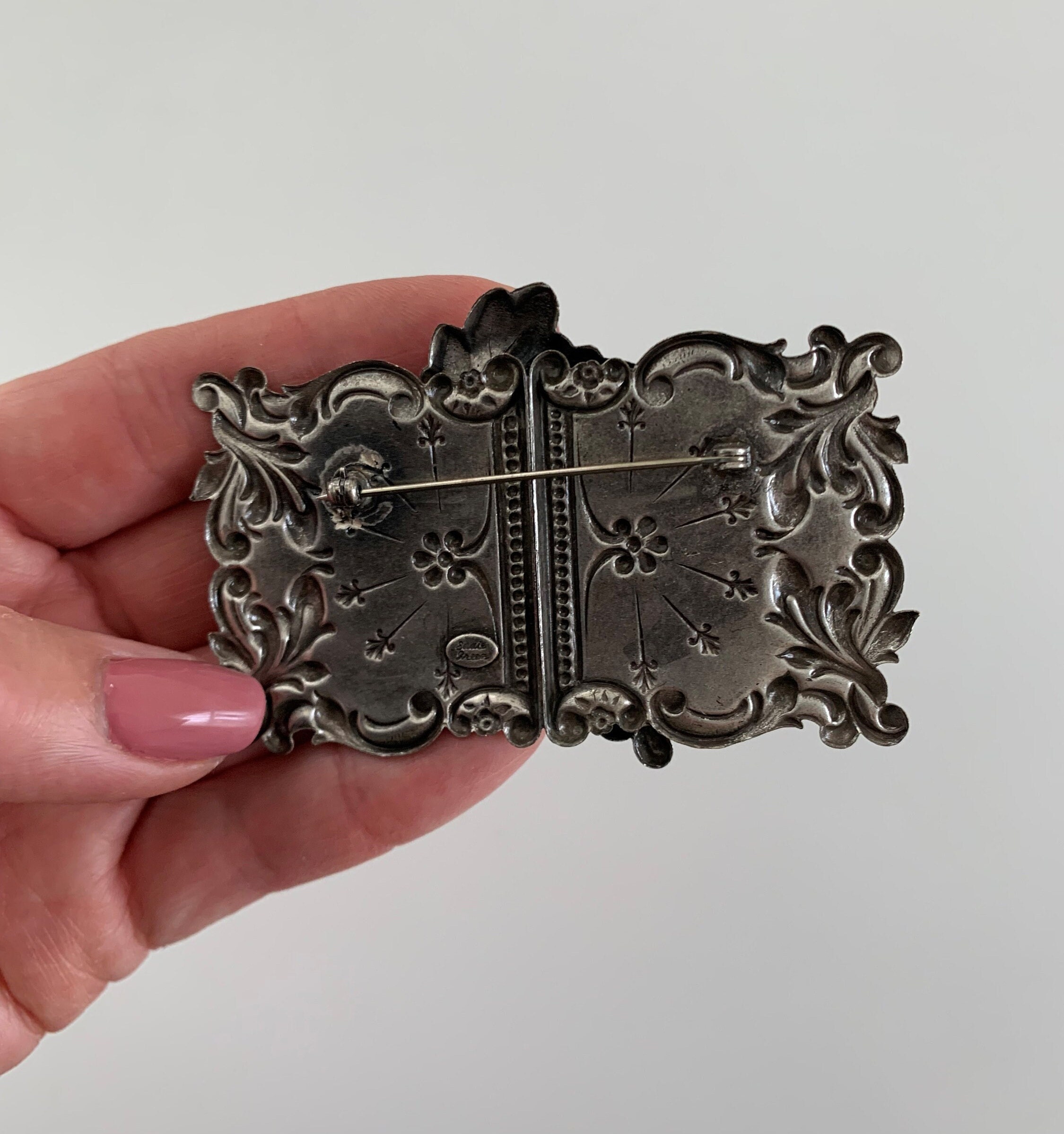 Oversize Brooch Bunch of Grapes Pin Large Rectangular Grapes Brooch ...