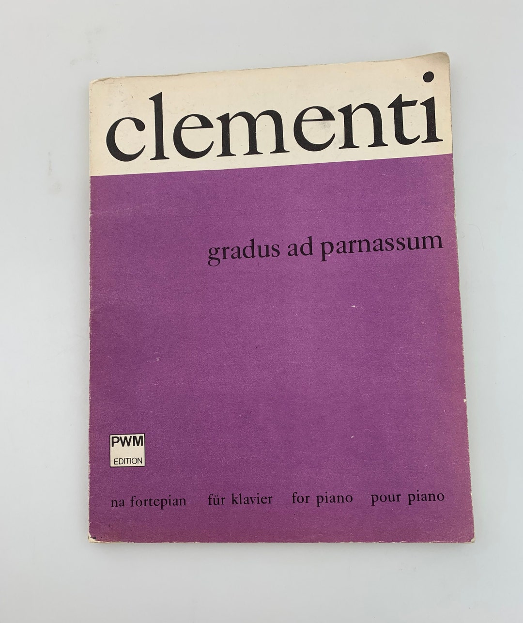Vintage Sheet Music Book Muzio Clementi Gradus Ad Parnassum Music Notes ...