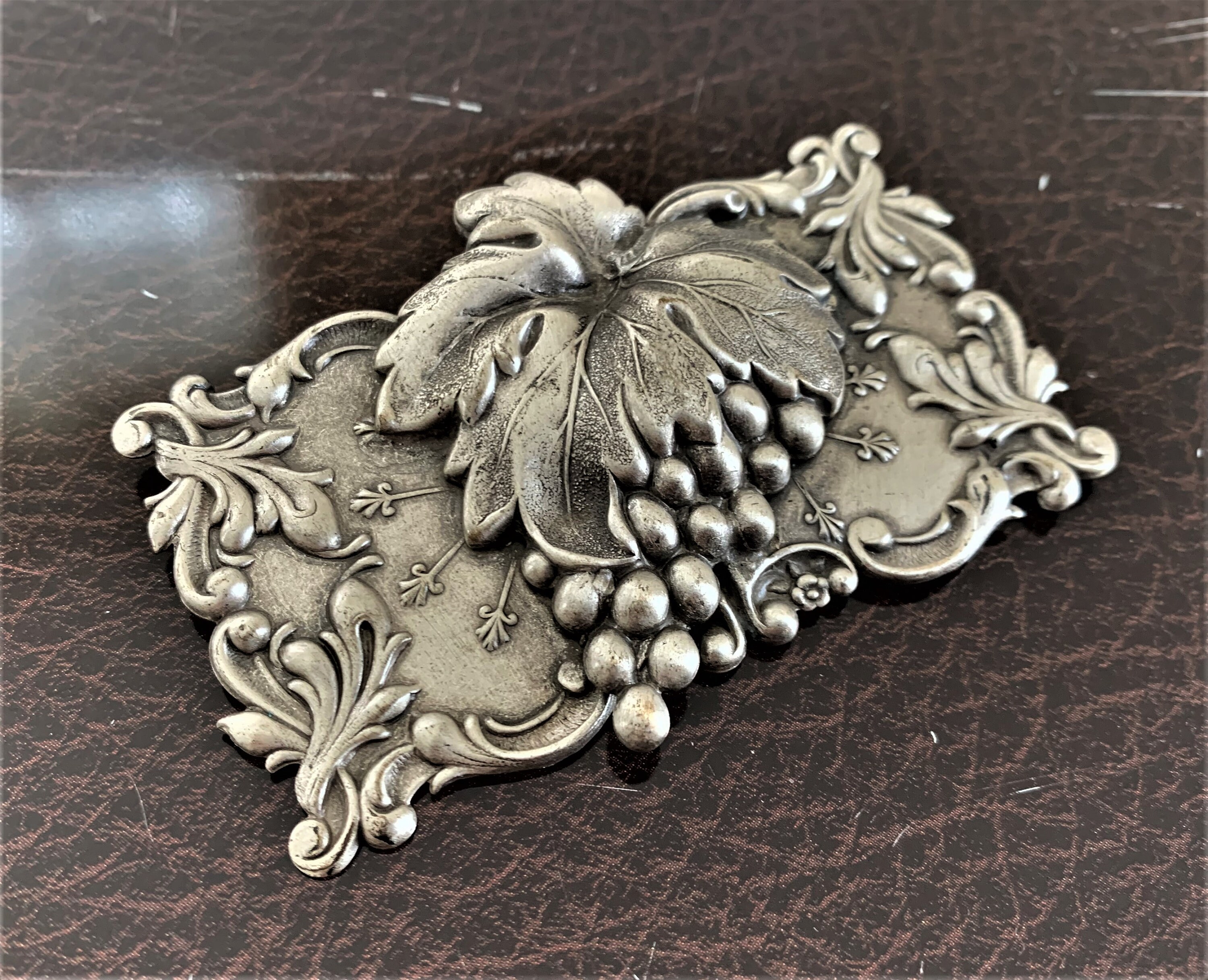 Oversize Brooch Bunch of Grapes Pin Large Rectangular Grapes Brooch ...