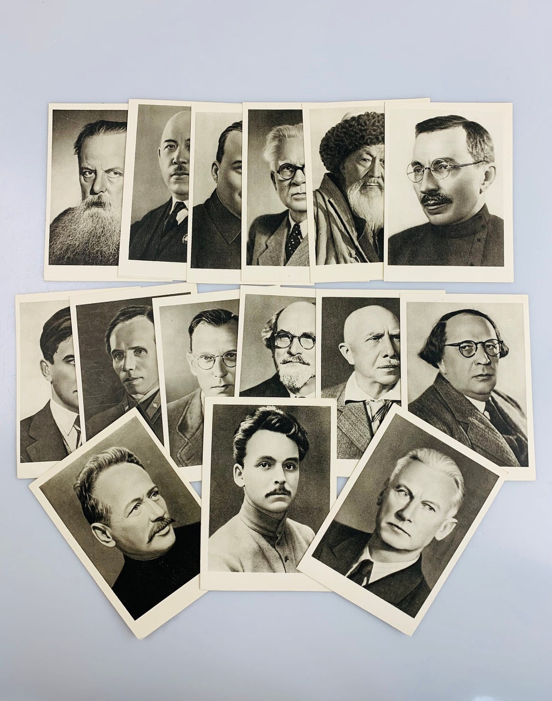 Vintage Soviet Era Set of 15 Postcards Soviet Writers Portraits USSR ...