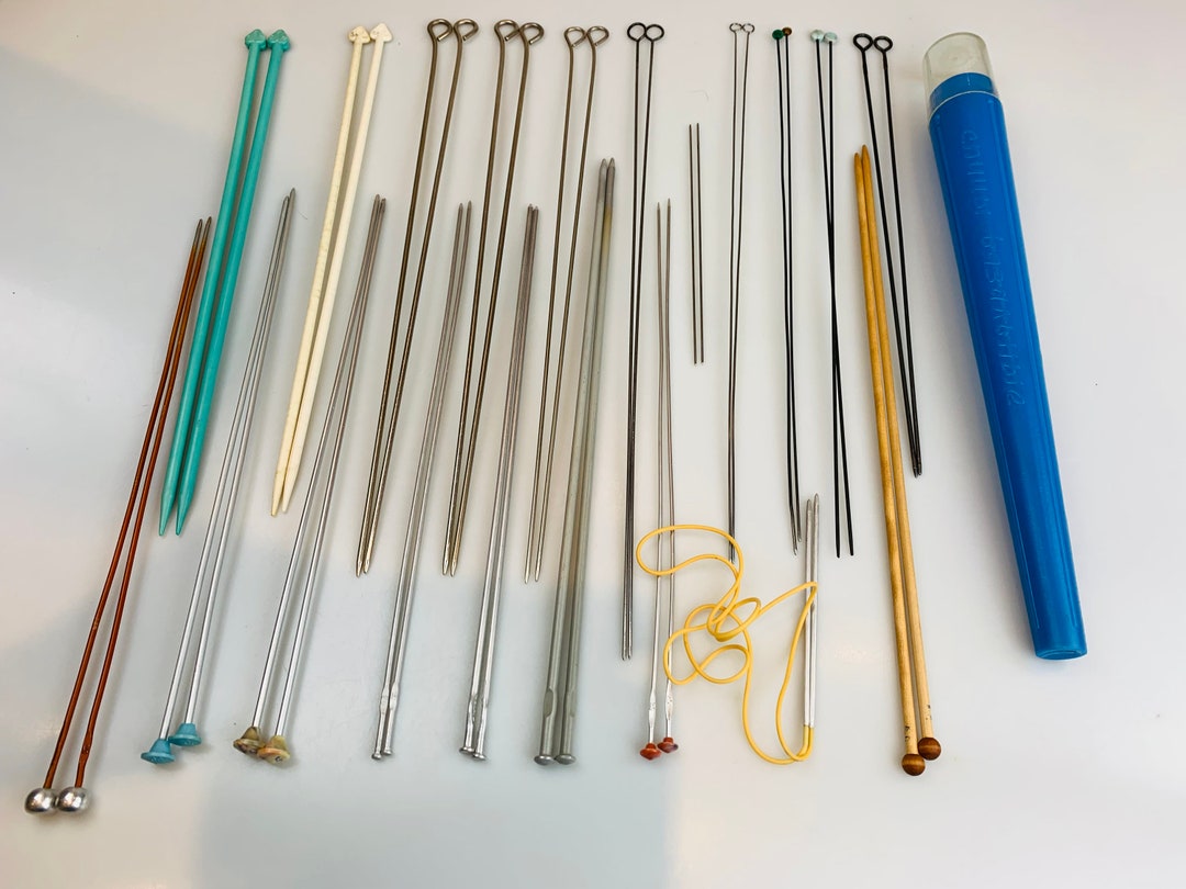 Vintage Soviet Era 20 Pairs Used Knitting Needles and Rare Tube Shape ...