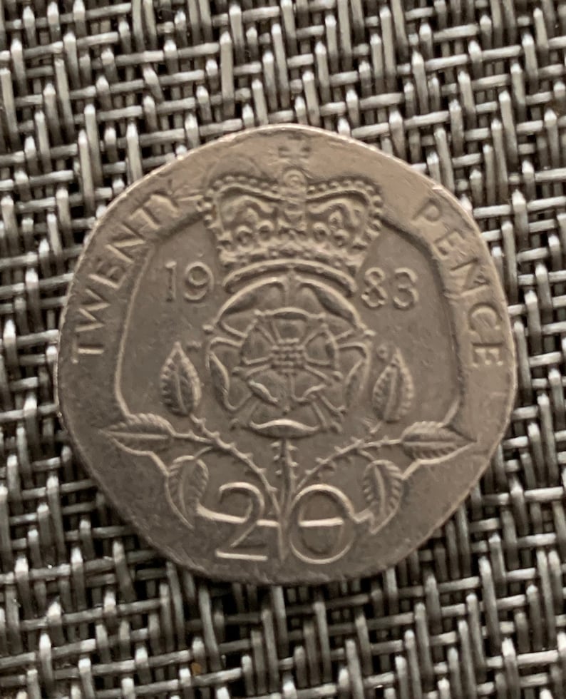 1983 British ELIZABETH II 20 Pence GB Coin - Etsy