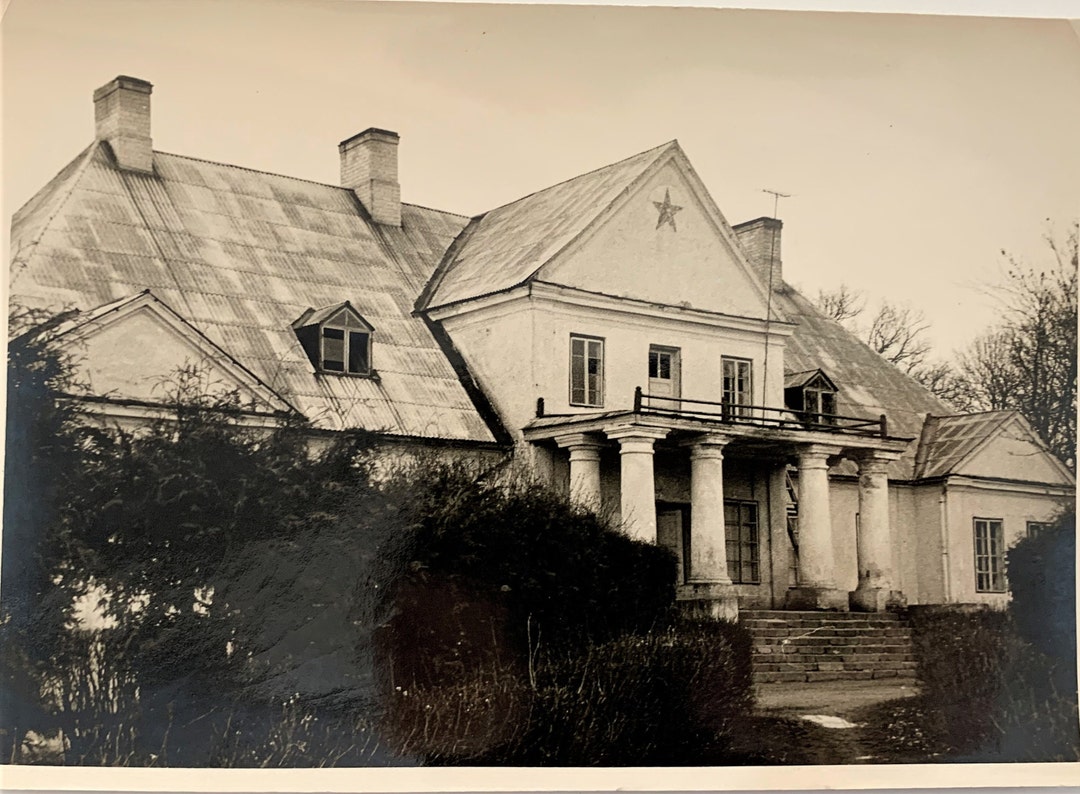 Vintage Old House Photo 1960s House With Soviet Symbol Star Photo ...
