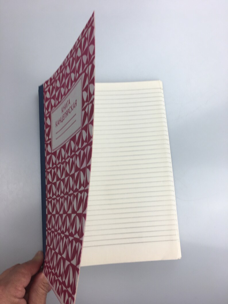 Soviet Old Real Aged Paper Journal Letter Writing Paper 48 Pages Lined ...