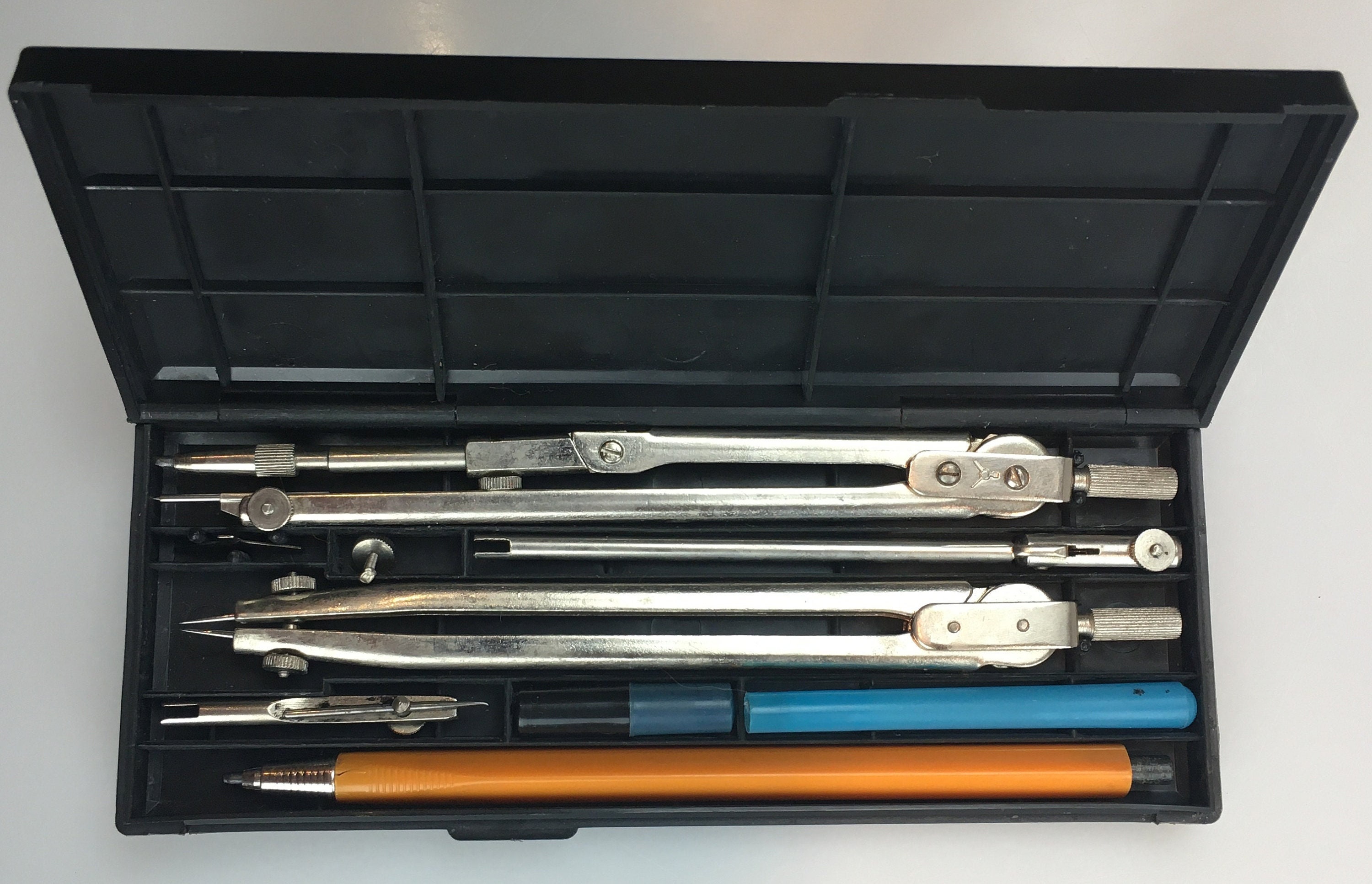 Vintage Soviet Drafting Tools Set Mechanic Measuring Tools ...