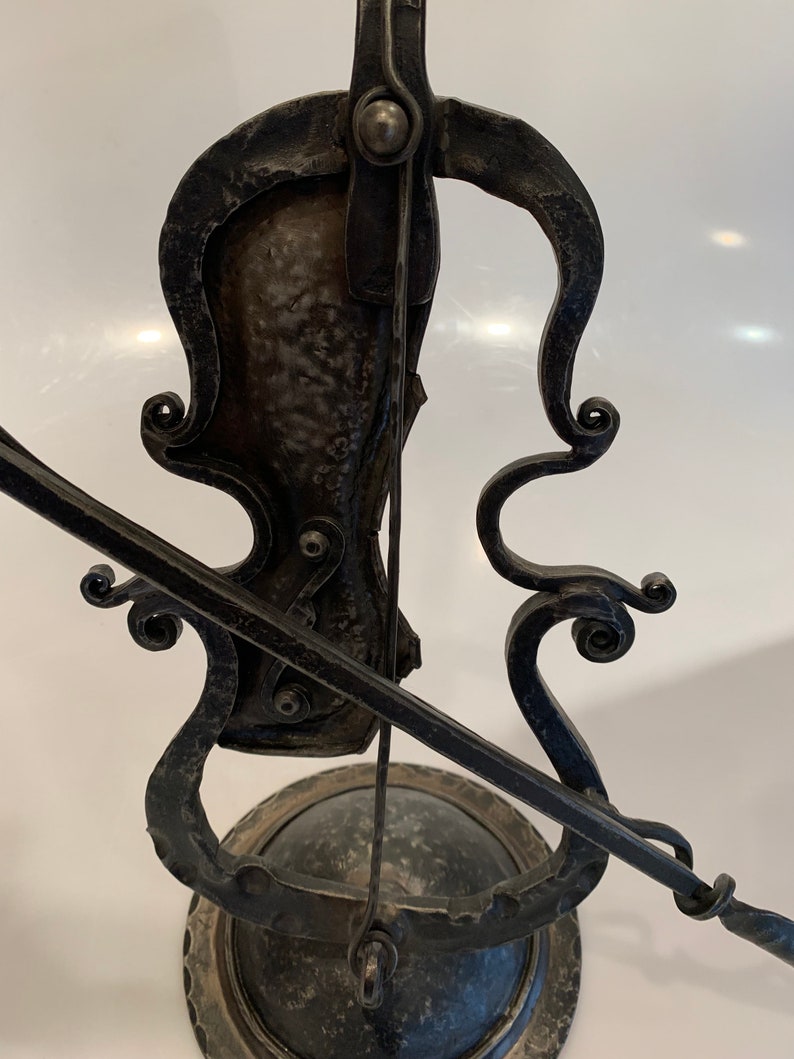 Hand Forged Iron Violin Metal Violin Home Decor Unique Gift for ...