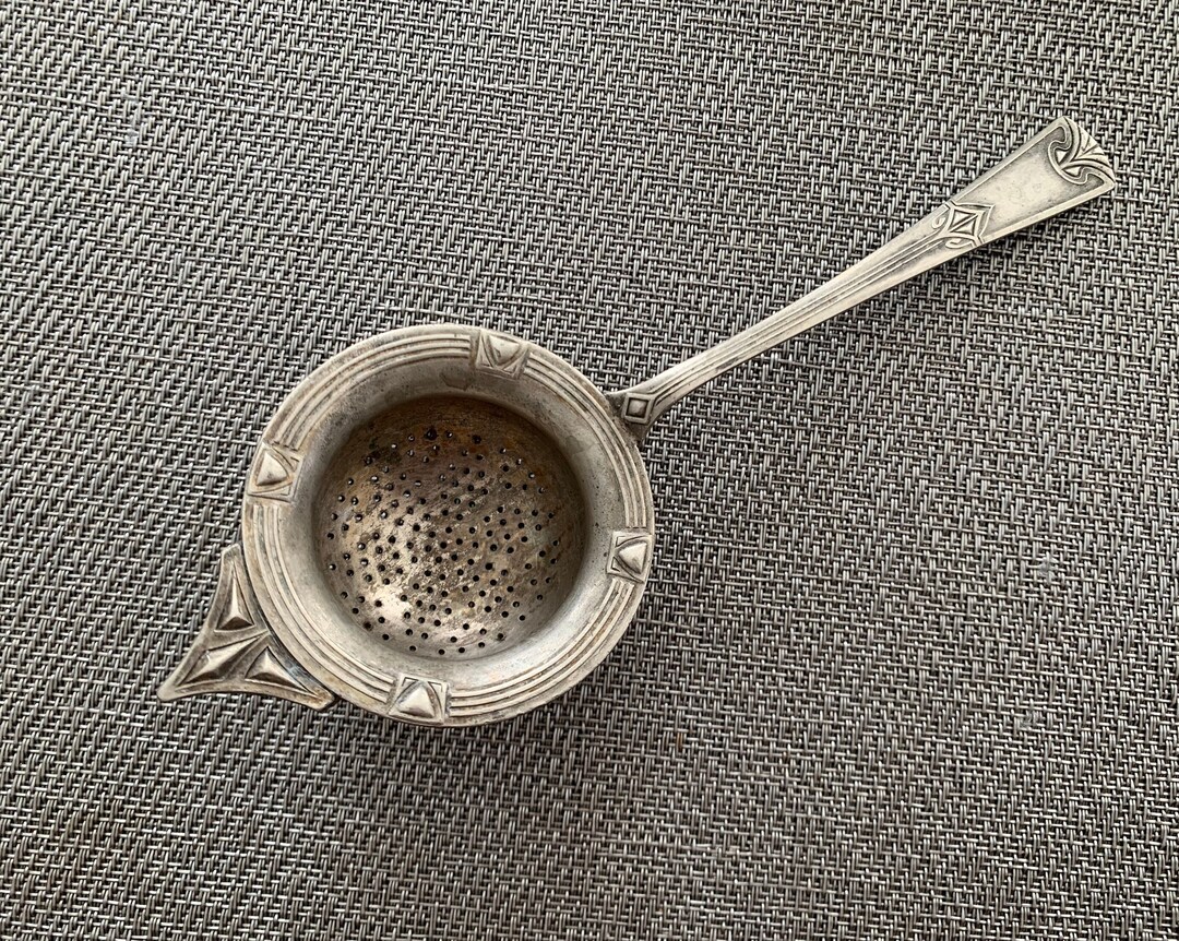 Antique Plewkiewicz Silver-plated Tea Strainer, Circa 1910 - Etsy