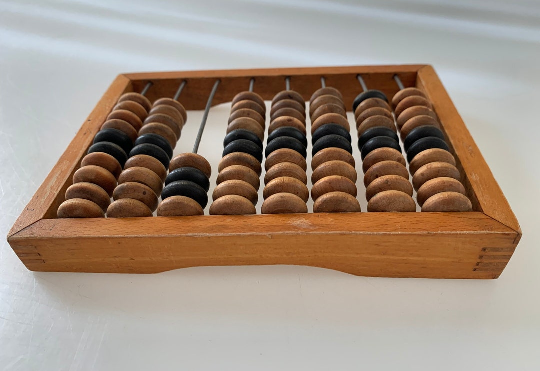 Vintage Soviet Era Abacus Wooden Small Counting Frame Office Decor Old ...