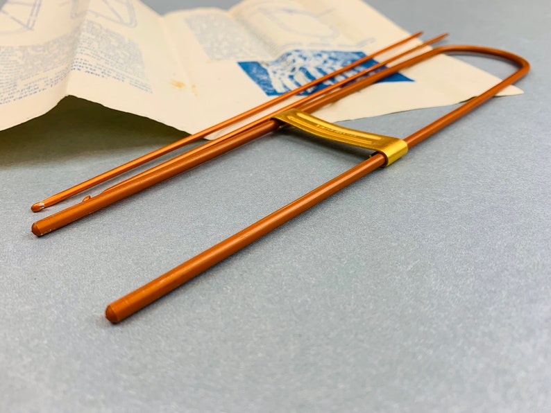Vintage Set of Crochet Fork With Two Hooks Soviet Crochet Pins and ...