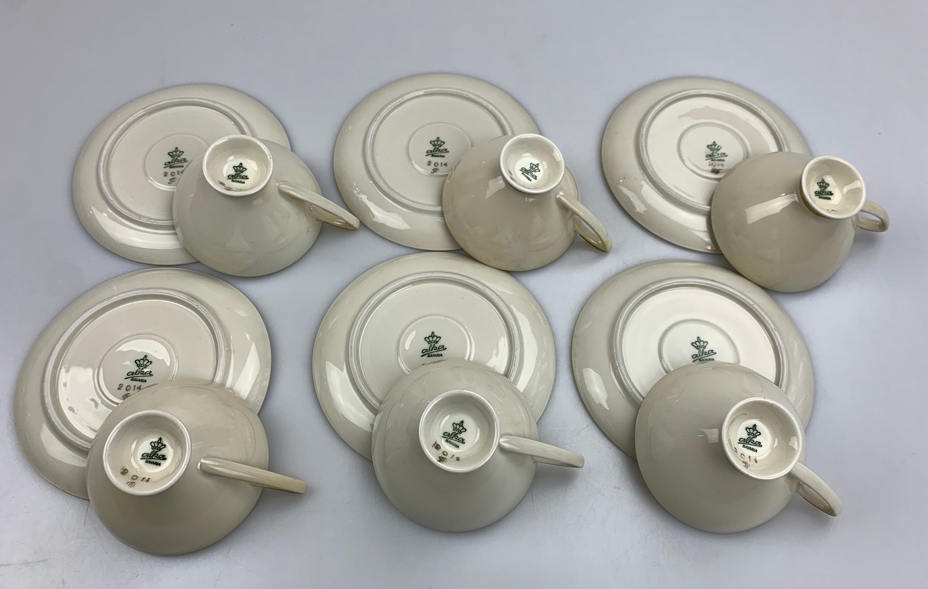 Vintage Alka Bavaria Espresso Coffee Set ECHT Gold Decor Espresso Set ...