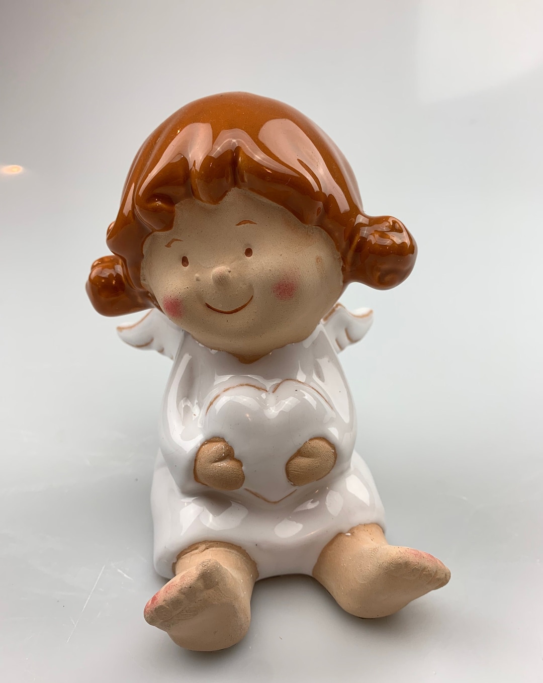 Vintage Angel Figurine Tabletop Angel Decor Angel Girl Statue With ...