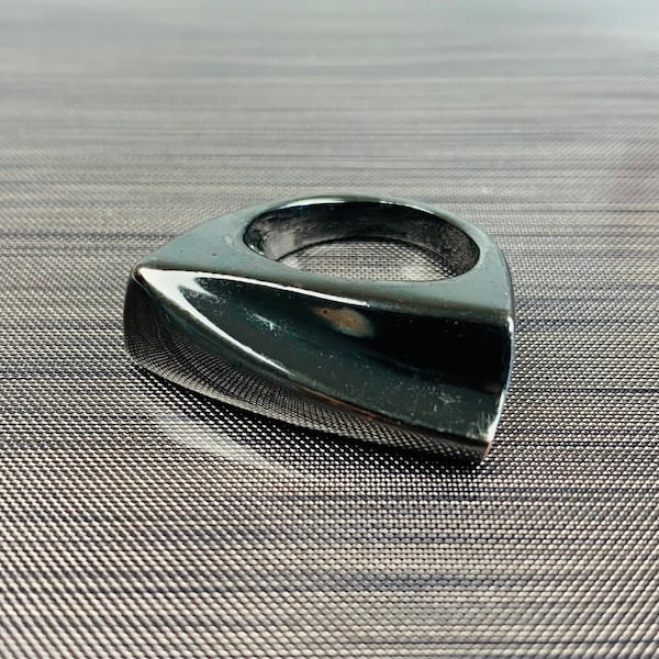 Black Metal Ring - Etsy