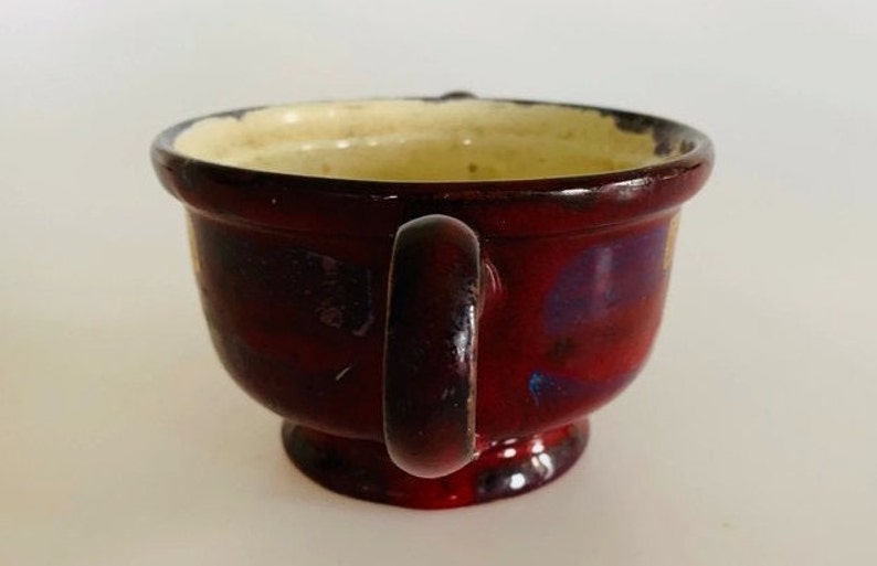 Vintage Pot Greek Style Small Bowl Handmade Pottery Two Handles Cup ...