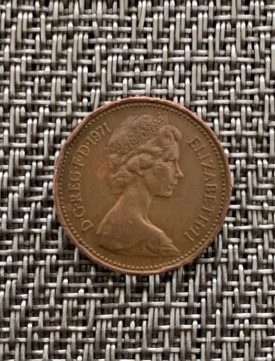 1971 British ELIZABETH II New 1 Penny GB Coin - Etsy