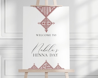HENNA WELCOME SIGN , Gold Welcome Sign , Traditional Wedding , Muslim ...