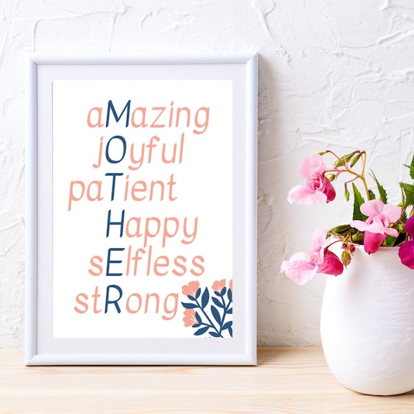 Mother Acronym - Etsy