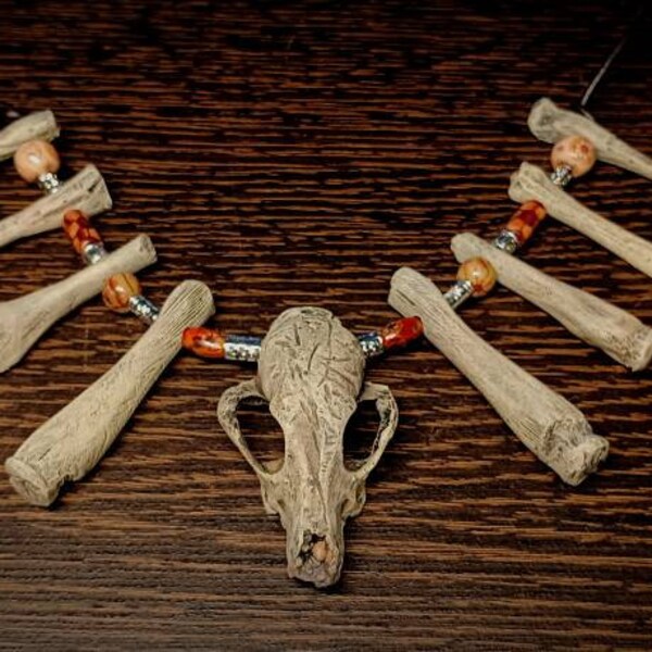 Tribal Bone Necklace - Etsy