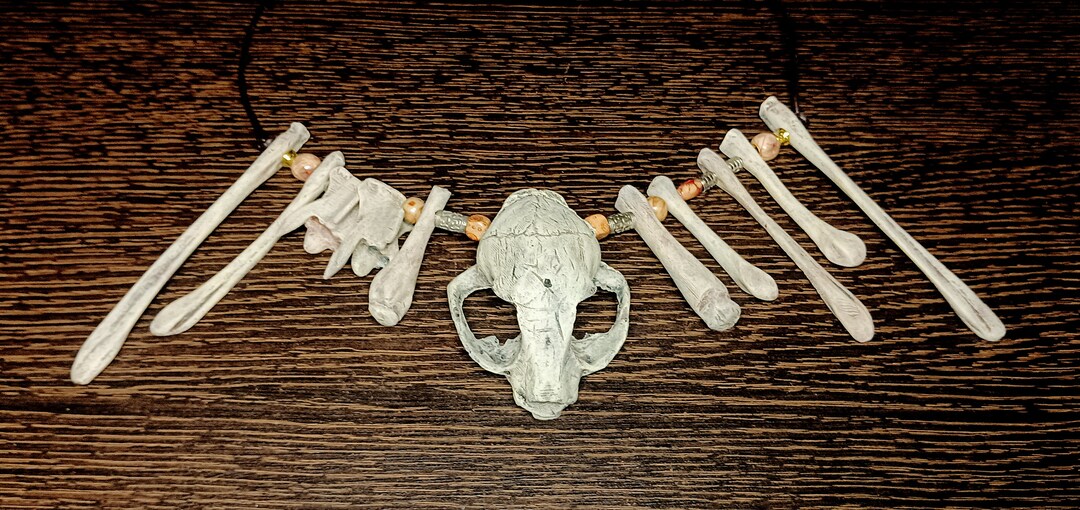 Predator Type Trophy Tribal Necklace Skull / Bones - Etsy