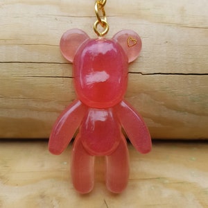 Resin Teddy Bear Keyring | Resin Gummy Bear Keyring | Bear Keyring ...
