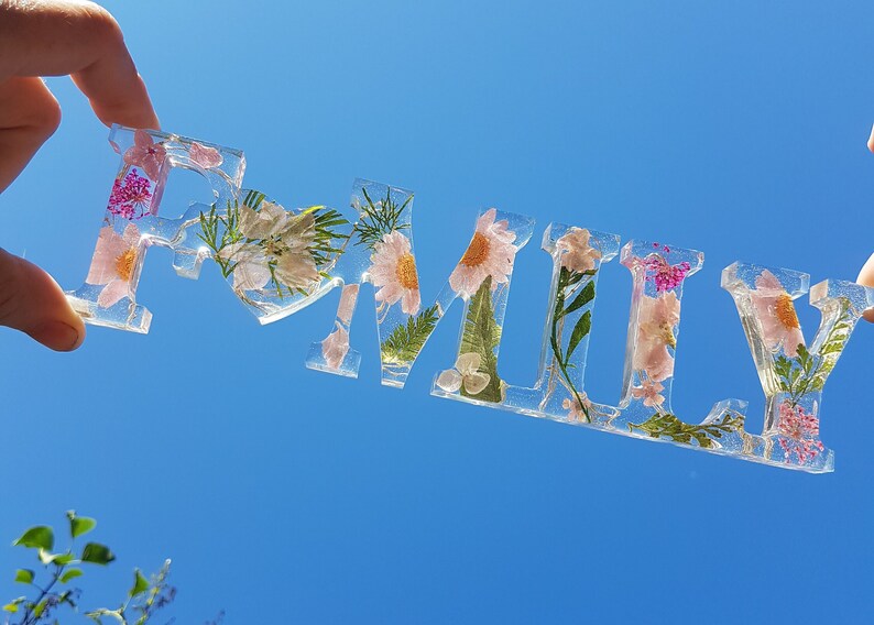 Personalised Freestanding Resin Sign Resin Word Plaque - Etsy