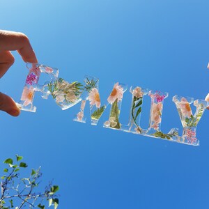 Personalised Freestanding Resin Sign Resin Word Plaque | Etsy
