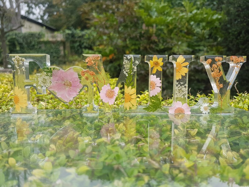 Personalised Freestanding Resin Sign Resin Word Plaque - Etsy