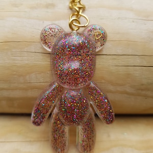 Resin Teddy Bear Keyring | Resin Gummy Bear Keyring | Bear Keyring ...