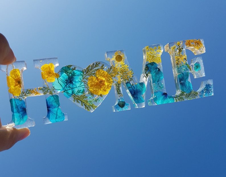 Personalised Freestanding Resin Sign Resin Word Plaque - Etsy