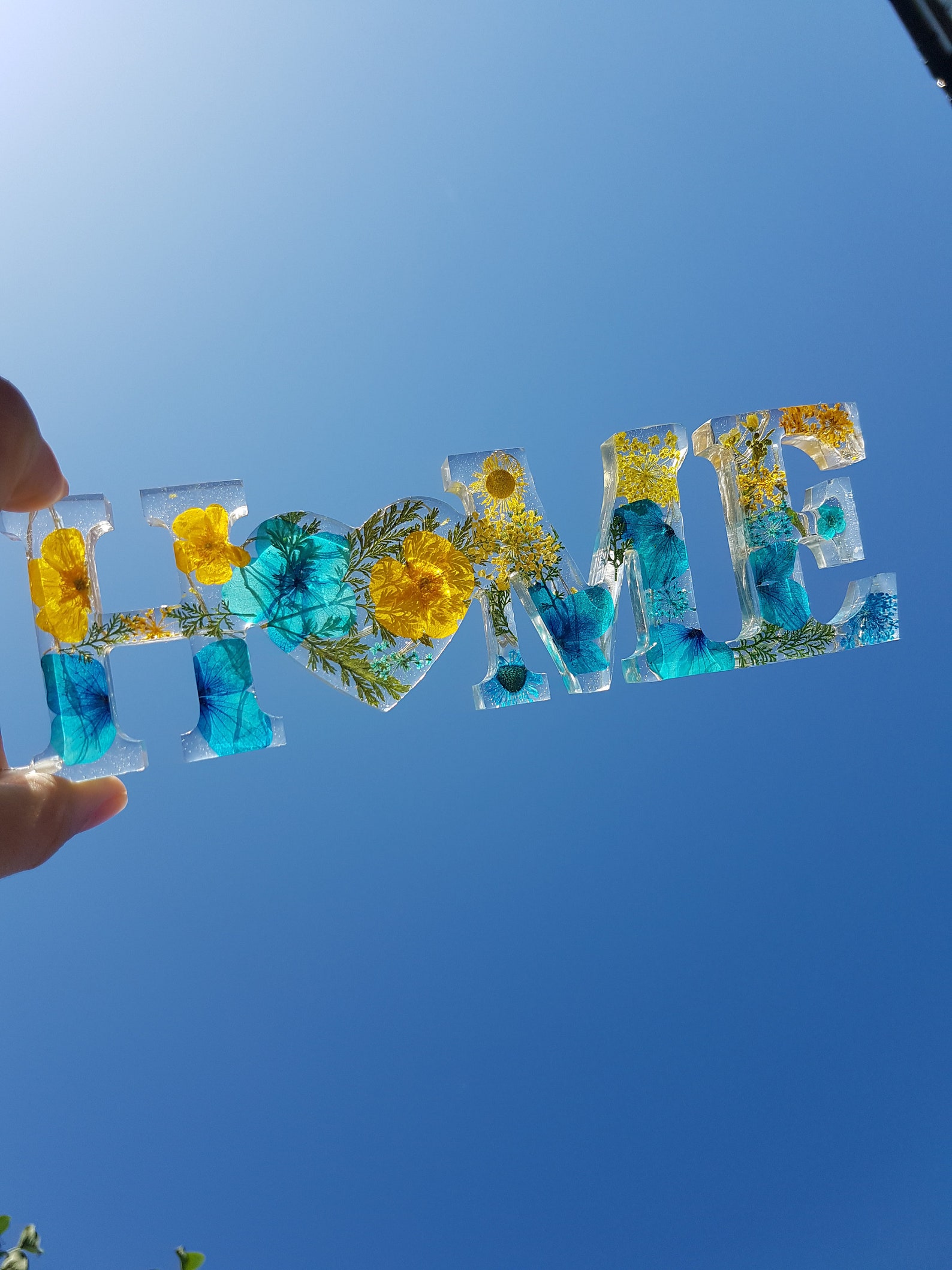Personalised Freestanding Resin Sign Resin Word Plaque | Etsy