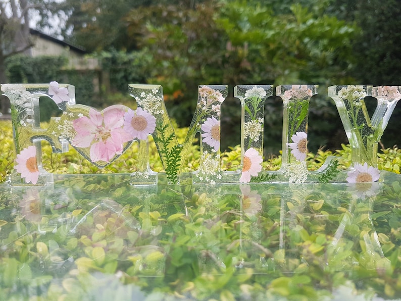 Personalised Freestanding Resin Sign Resin Word Plaque - Etsy