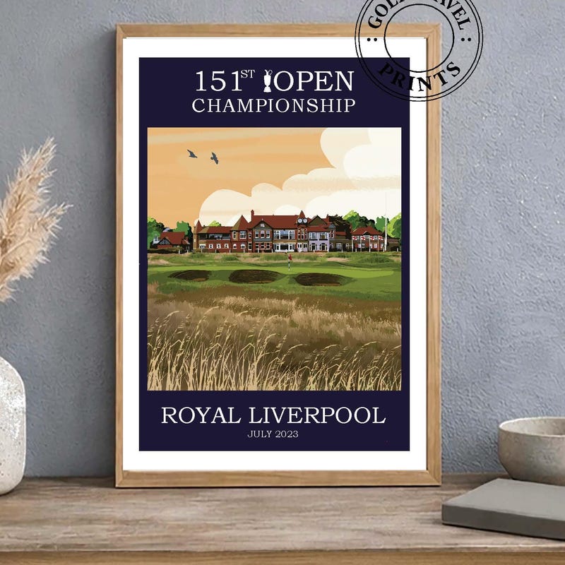 Royal Liverpool Golf Art - Etsy UK