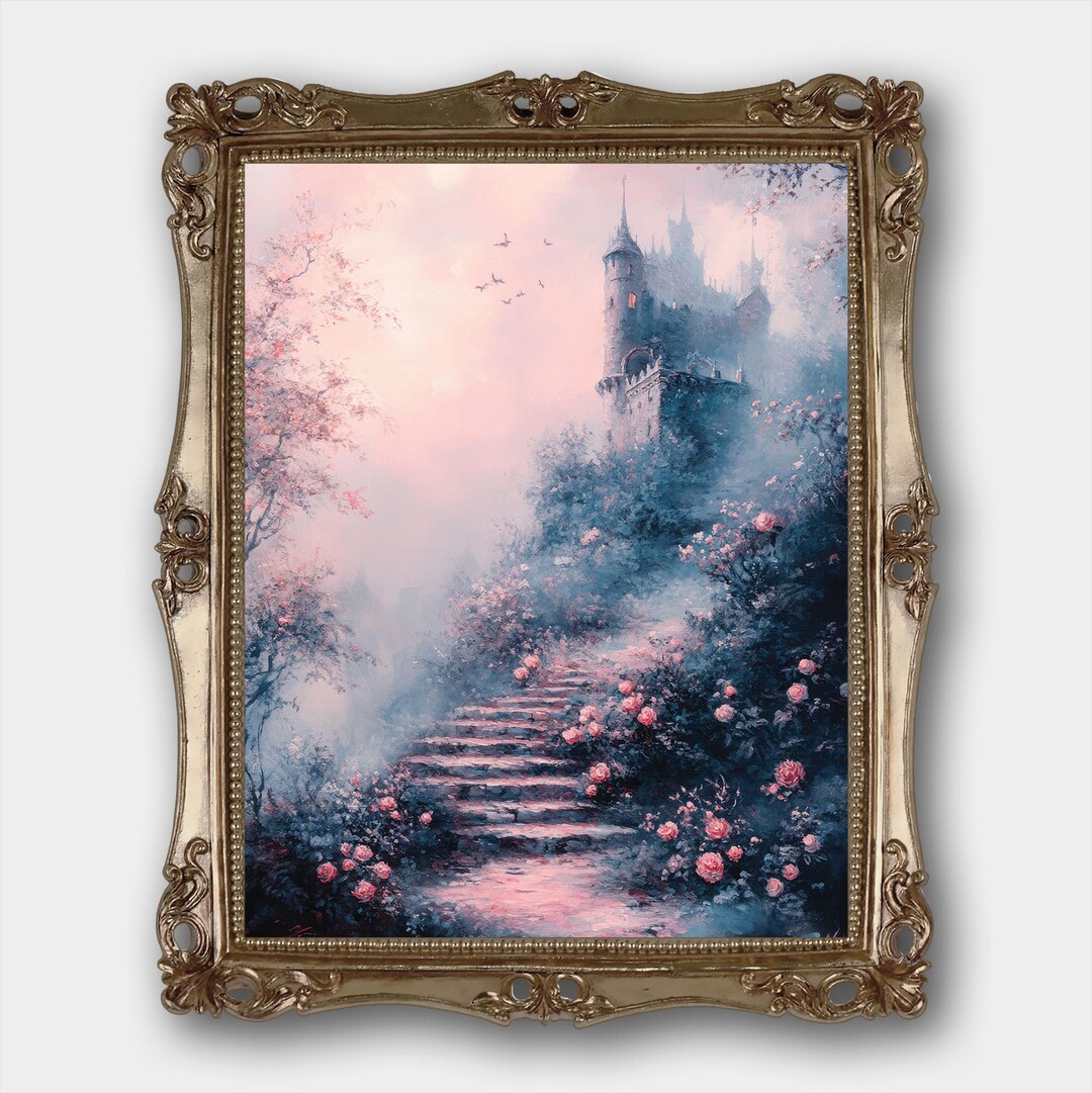 Fairytale Castle Digital Download Print Original Whimsical Fairy Fine ...