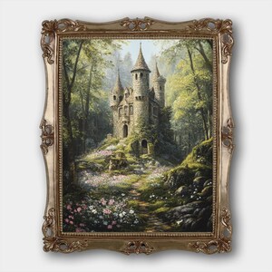 Mythical Castle Digital Download Print Original Forestcore Fairy Fine ...