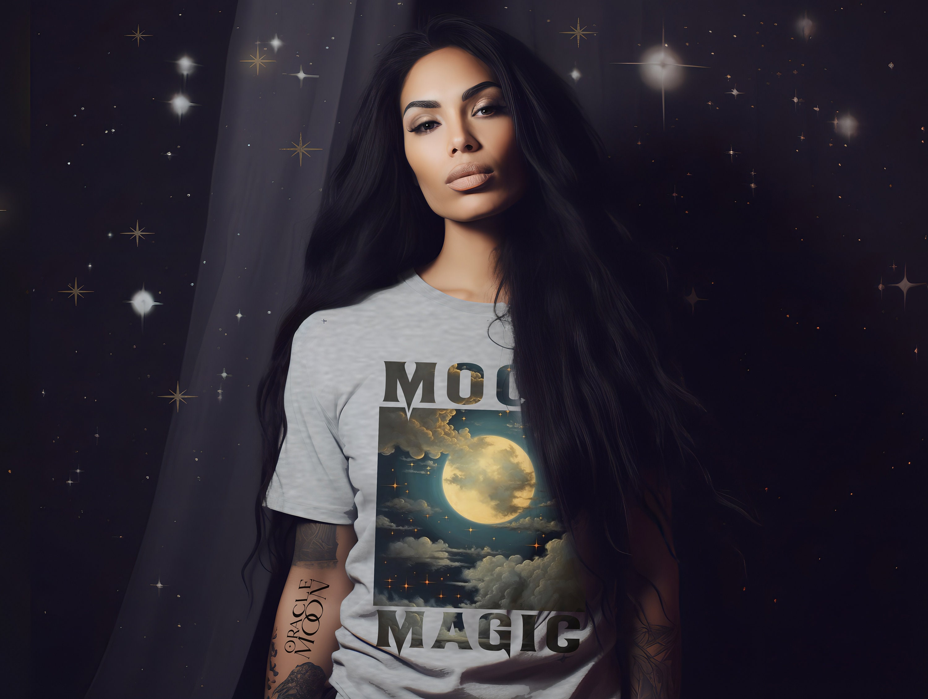 Dreamcore Celestial Moon Tshirt Stars and Moon Print Astronomy T-shirt ...