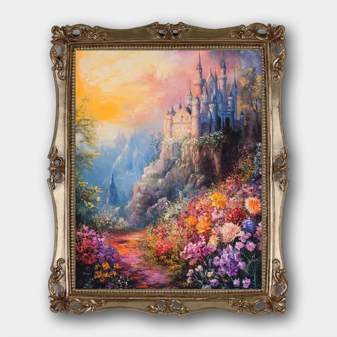 Fairytale Castle Digital Download Print Original Whimsical Fairy Fine ...