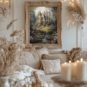 Forest Castle Digital Download Print Original Cottagecore Fairy Fine ...