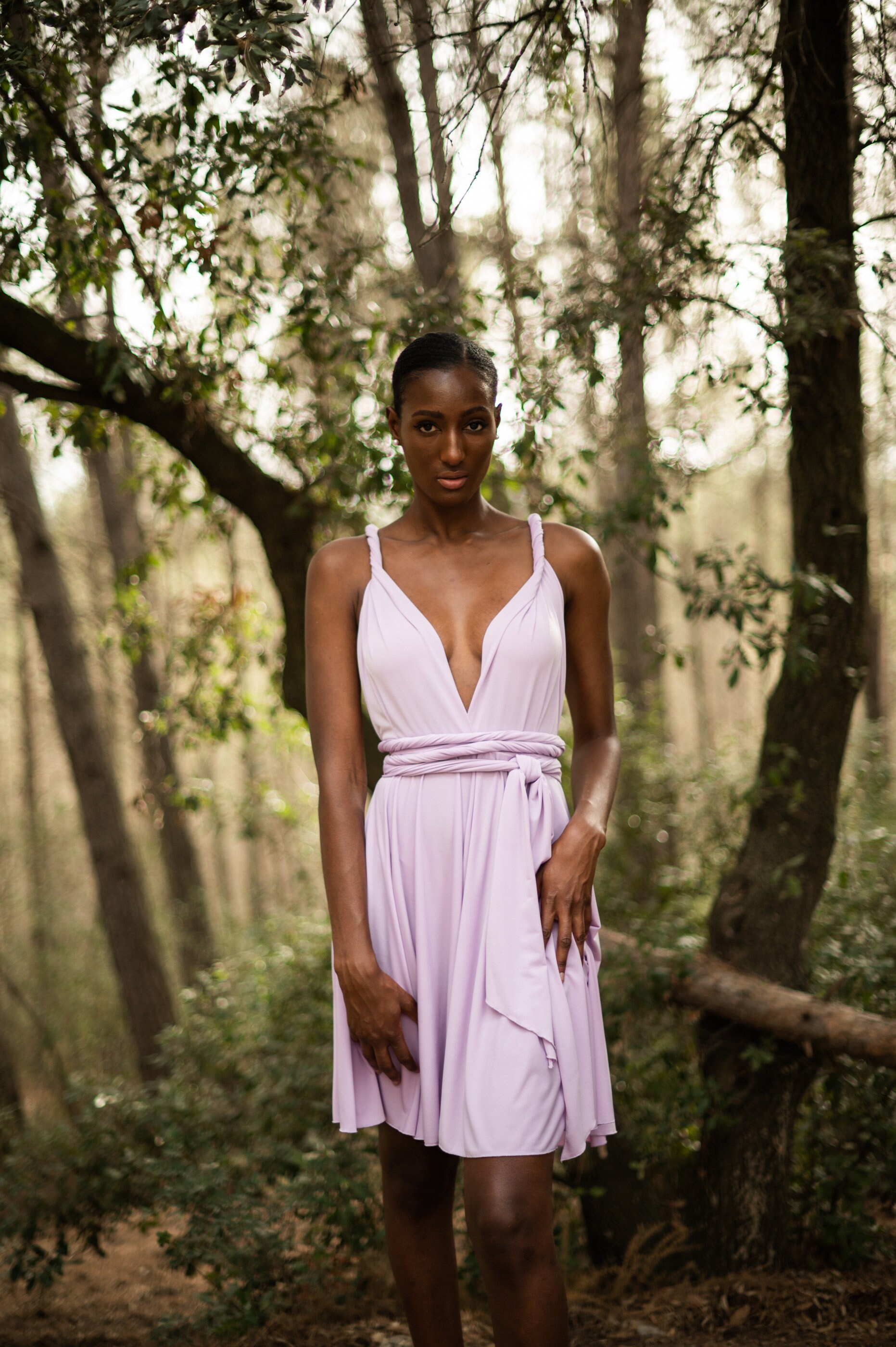 Short Mini Dress Lavender Pink Infinity Dress Infinity - Etsy