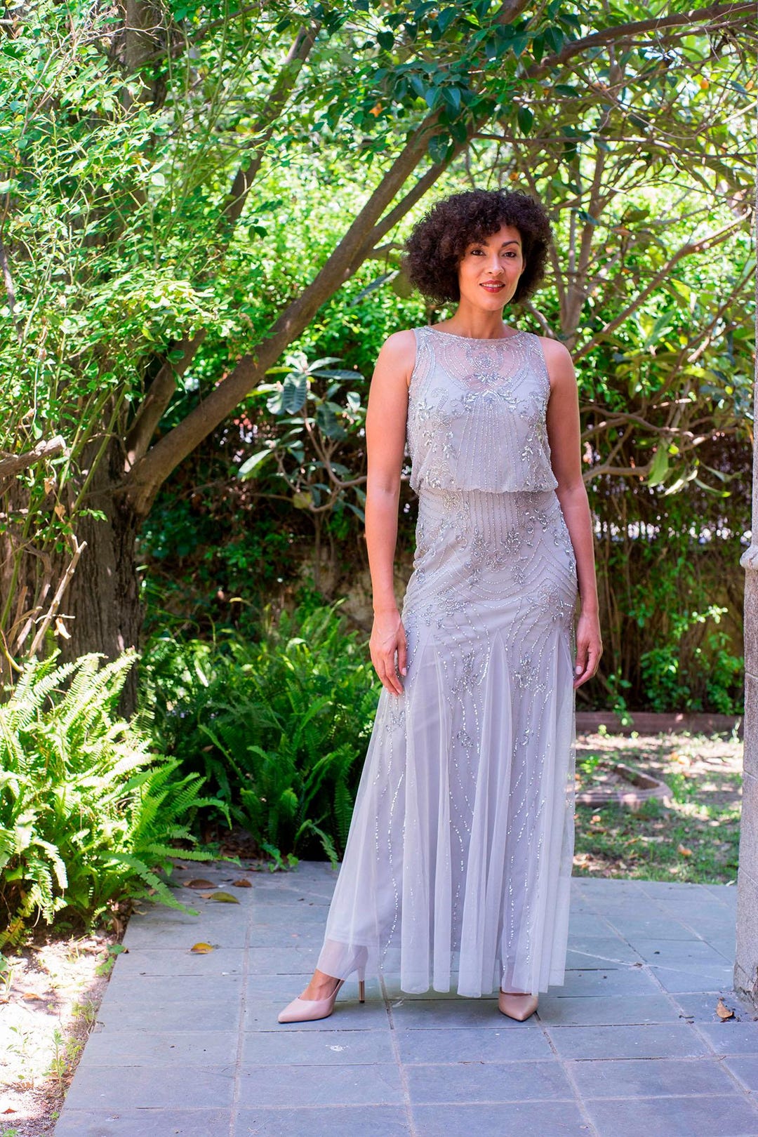Light Grey Maxi Dress: Ethereal Formal Gown - Etsy