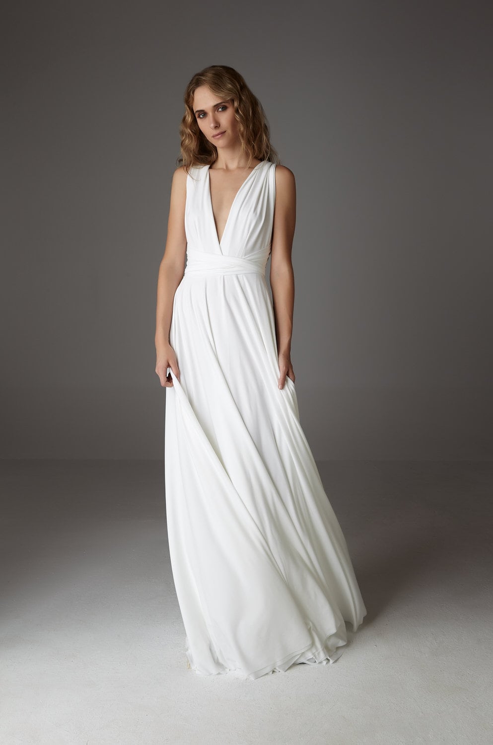 Ivory Infinity Wedding Dress: Convertible Bridesmaid Gown (fits US 4-14 ...